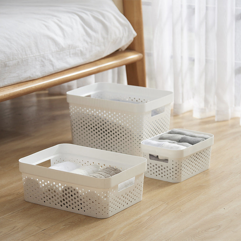 White Plastic Boxes and Baskets – FCG Home